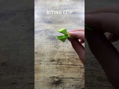 EASY ORIGAMI BITING CLIP PAPER TOY TUTORIAL | ORIGAMI PINCERS CRAFT INSTRUCTIONS ORIGAMI WORLD ART