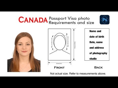 How To Make Canada Passport Size Photo / Visa photo requirment and Size