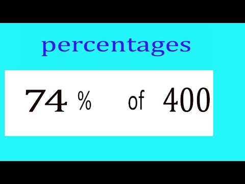 Percentages     74      Percentage(%)    of    400