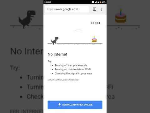 Google Dino Game | 10th Birthday | 4th September
