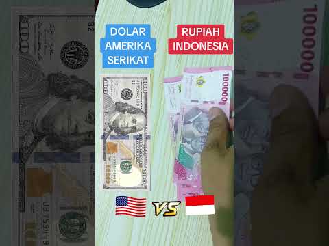 Perbandingan Uang 100 Dolar Amerika Serikat ke Rupiah Indonesia #shortvideo #shorts #fyp #viral