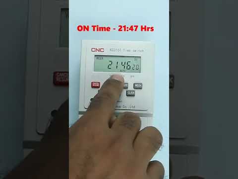Time Switch To Turn ON & OFF Any Load at preset time #shorts