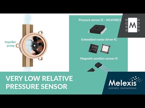 Relative Pressure Sensor IC For EVAP Systems in ICE/Hybrid Vehicles (MLX90821)