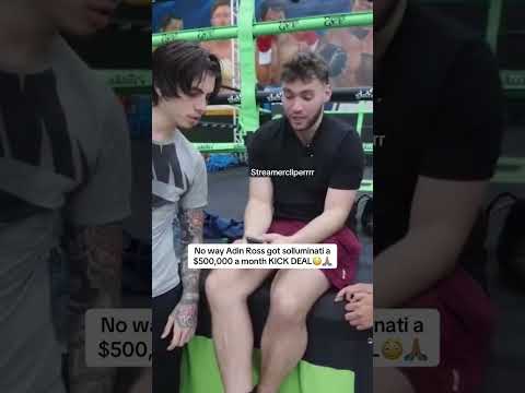 No way Adin Ross got solluminati a $500,000 a month KICK DEAL😳🙏🏾#solluminati #adinross #shorts