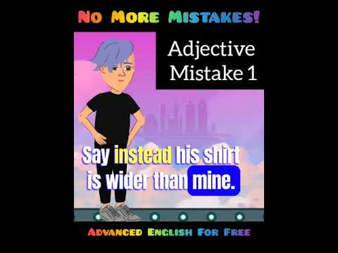Common Adjective Mistakes | No More Mistakes #commonmistakesinenglish #advancedenglish #adjectives