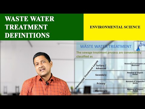Waste water treatment Definitions | Christ OpenCourseWare