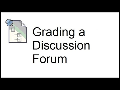 Grading Discussion Forums in myCourses