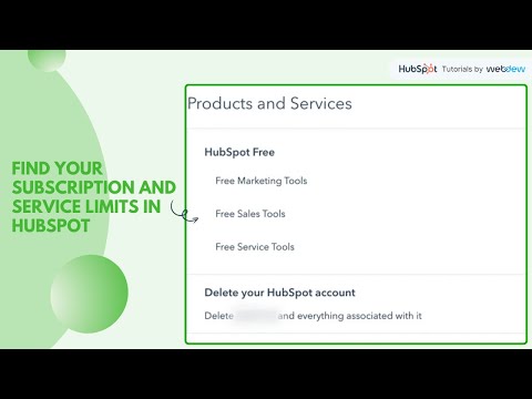 How-to find your subscription and service limits in HubSpot.