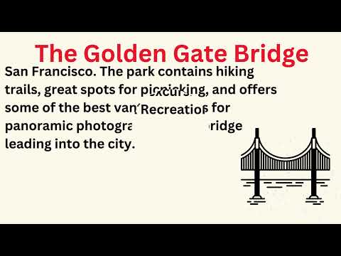 The Golden Gate Bridge|learn english with story|Practice
