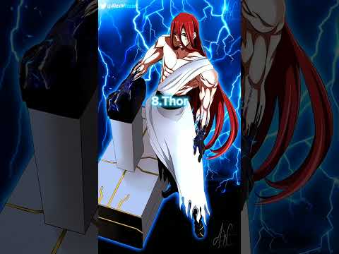 Top 10 strongest character in Record of Ragnarok #anime #recordofragnarok #shorts