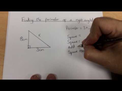 Pythagoras Theorem - Finding the perimeter