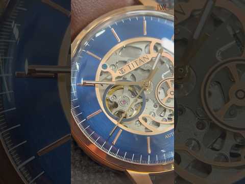 Titan Automatics Blue Dial Automatic Leather Strap watch for Men | NS90110WL02 | Men's Watch#shorts
