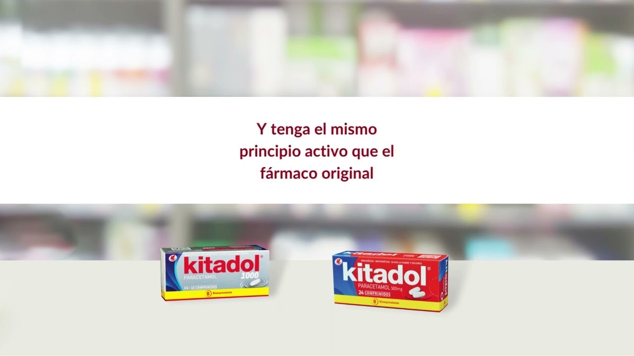 ¿Sabías que #Kitadol 500mg y 1000mg tienen certificado de #bioequivalencia?