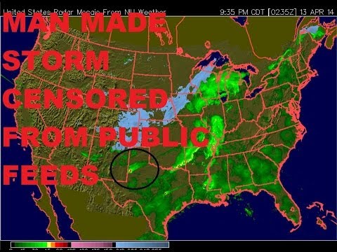 4/13/2014 -- Air Force Base CREATES STORM -- NWS CENSORS the feeds