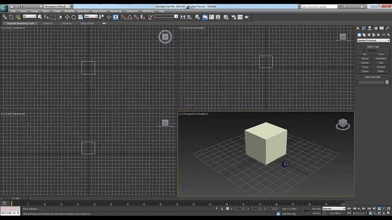 3Ds Max 2013 Beginner Tutorial 01 - Overview and Interface
