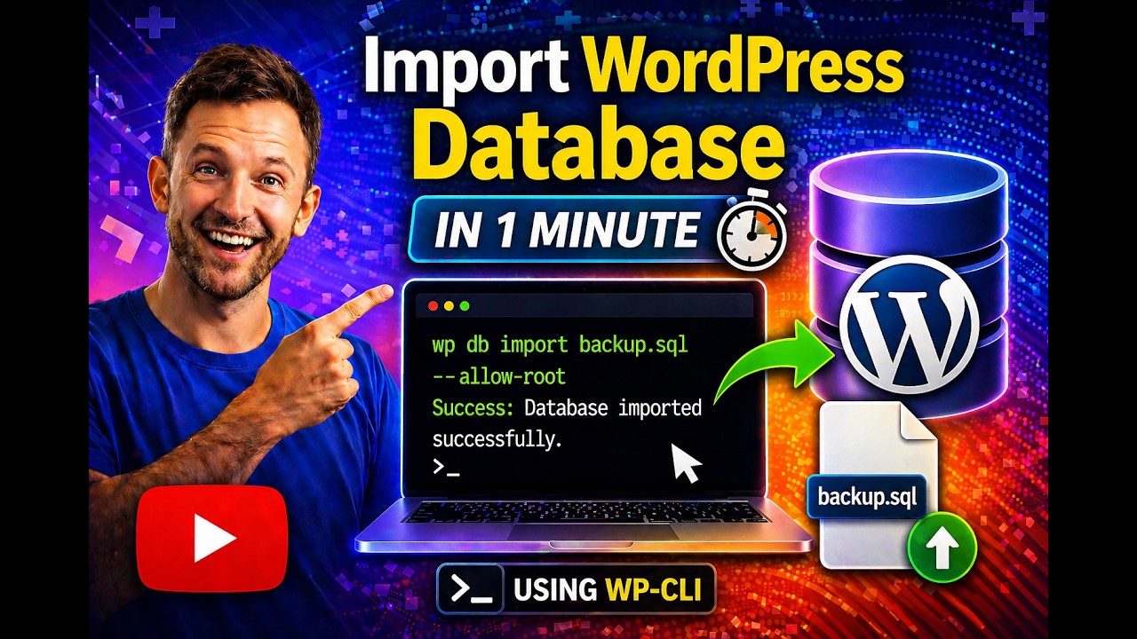 How To Import WordPress Database Using WP-CLI (Full Guide)