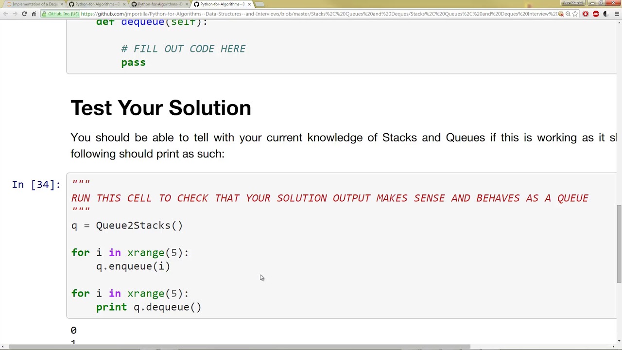 Implement a Queue using 2 Stacks   Interview Problem  -40