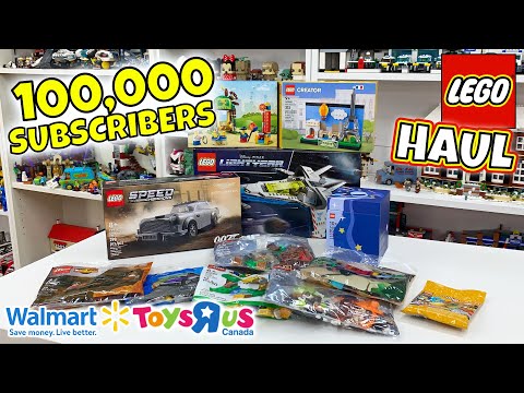 Toys 'R' Us BrickTober, Walmart & LEGO Store Haul 🛍️ 100,000 Subscriber Celebration