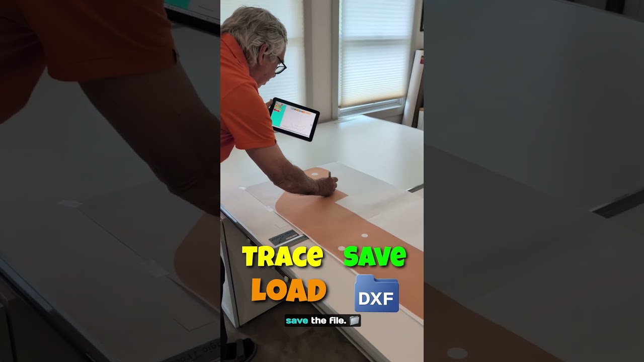 when Tracing large patterns using an iPad is a big help