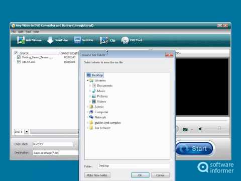 Any Video to DVD Converter and Burner quick demo