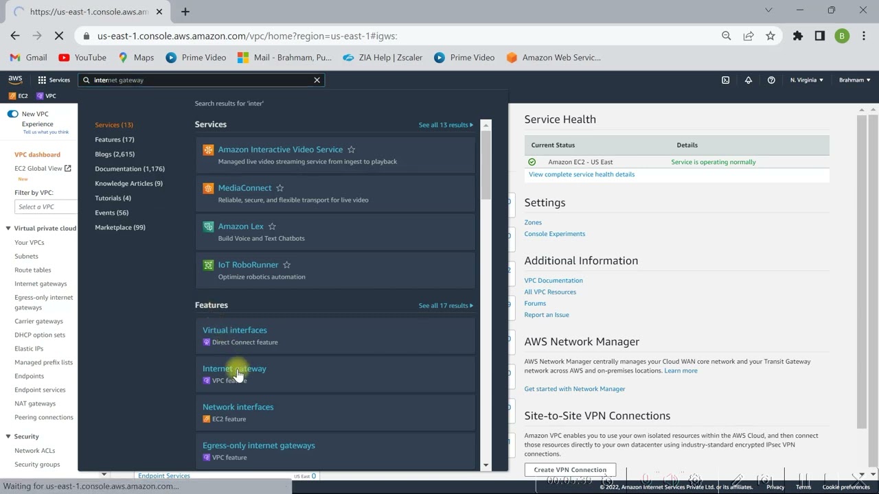 Fortigate firewall in AWS - Basic installation