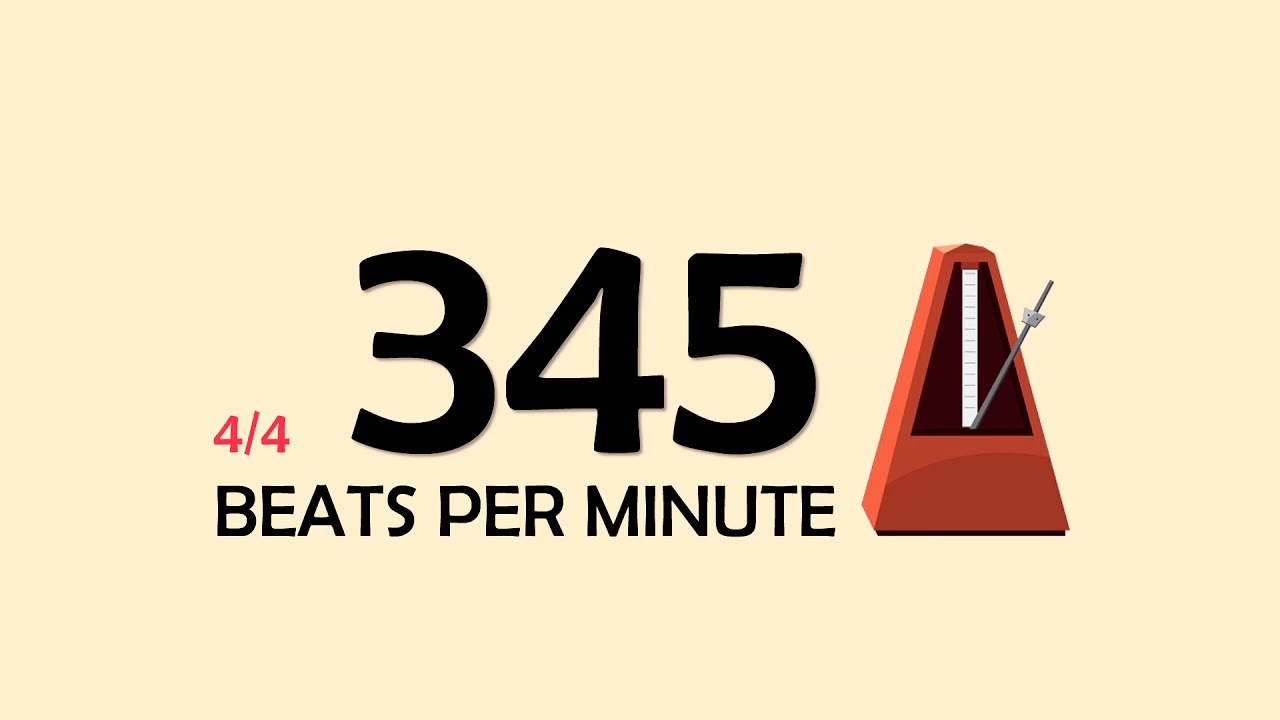 345 BPM 4/4 Metronome