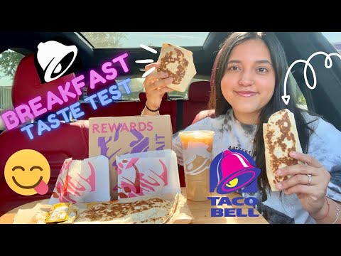 Trying Taco Bell's BREAKFAST for the FIRST TIME !