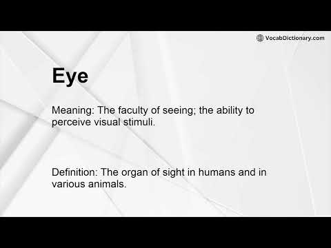 Eye Meaning