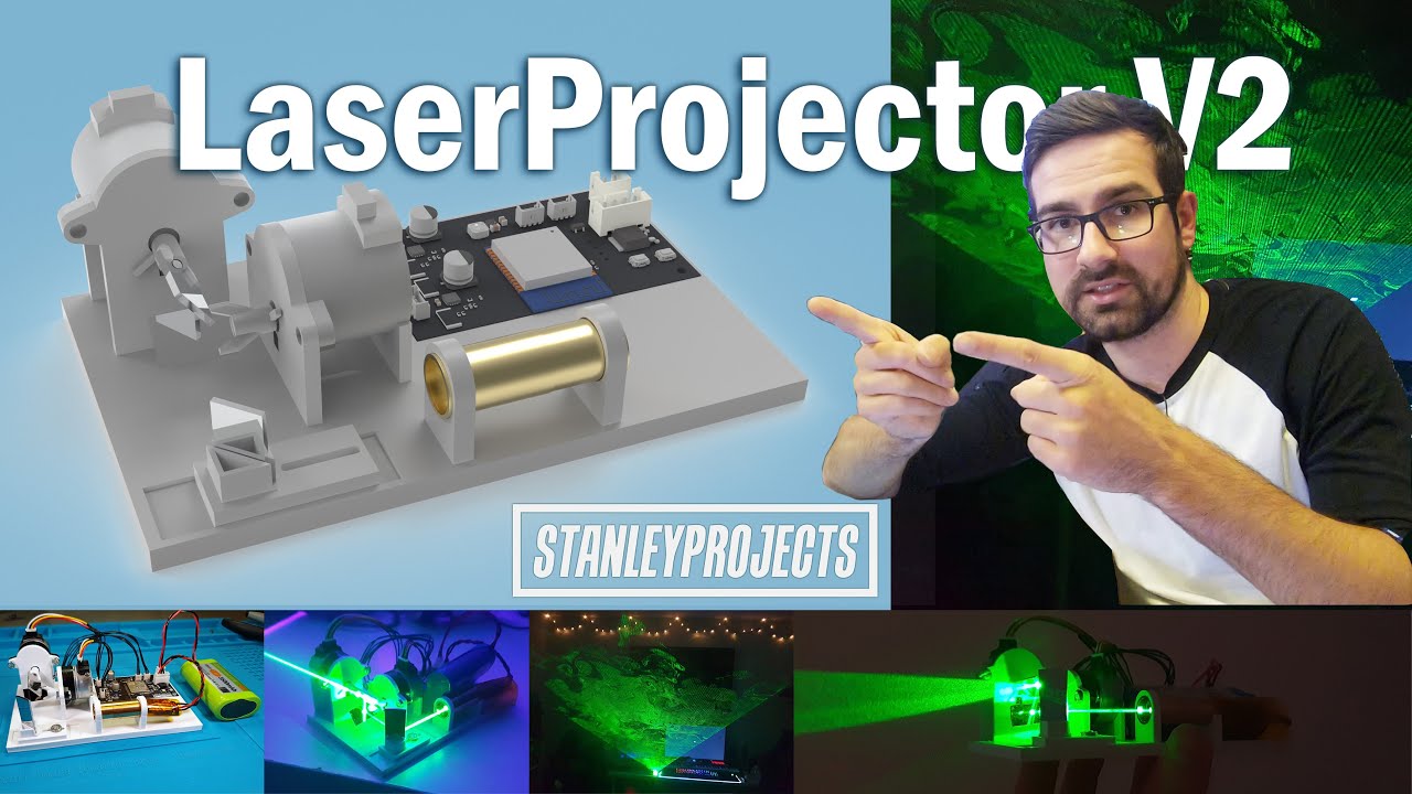 Battery Powered Esp32 Based Laser Xy Scanner Using Stepper Motors 4023