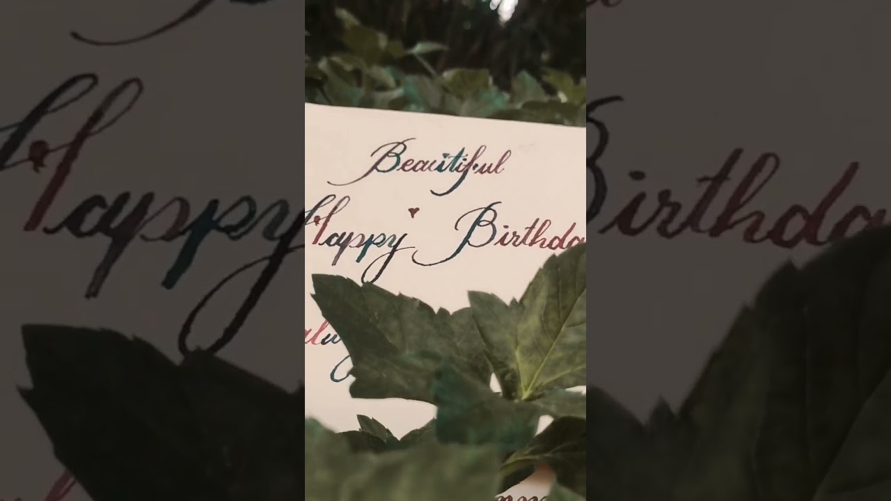 #beautiful #birthday #calligraphy #happy birthday writing