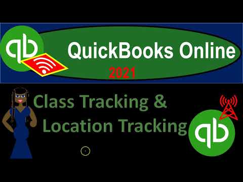 QuickBooks Online 2021 Class Tracking & Location Tracking 835