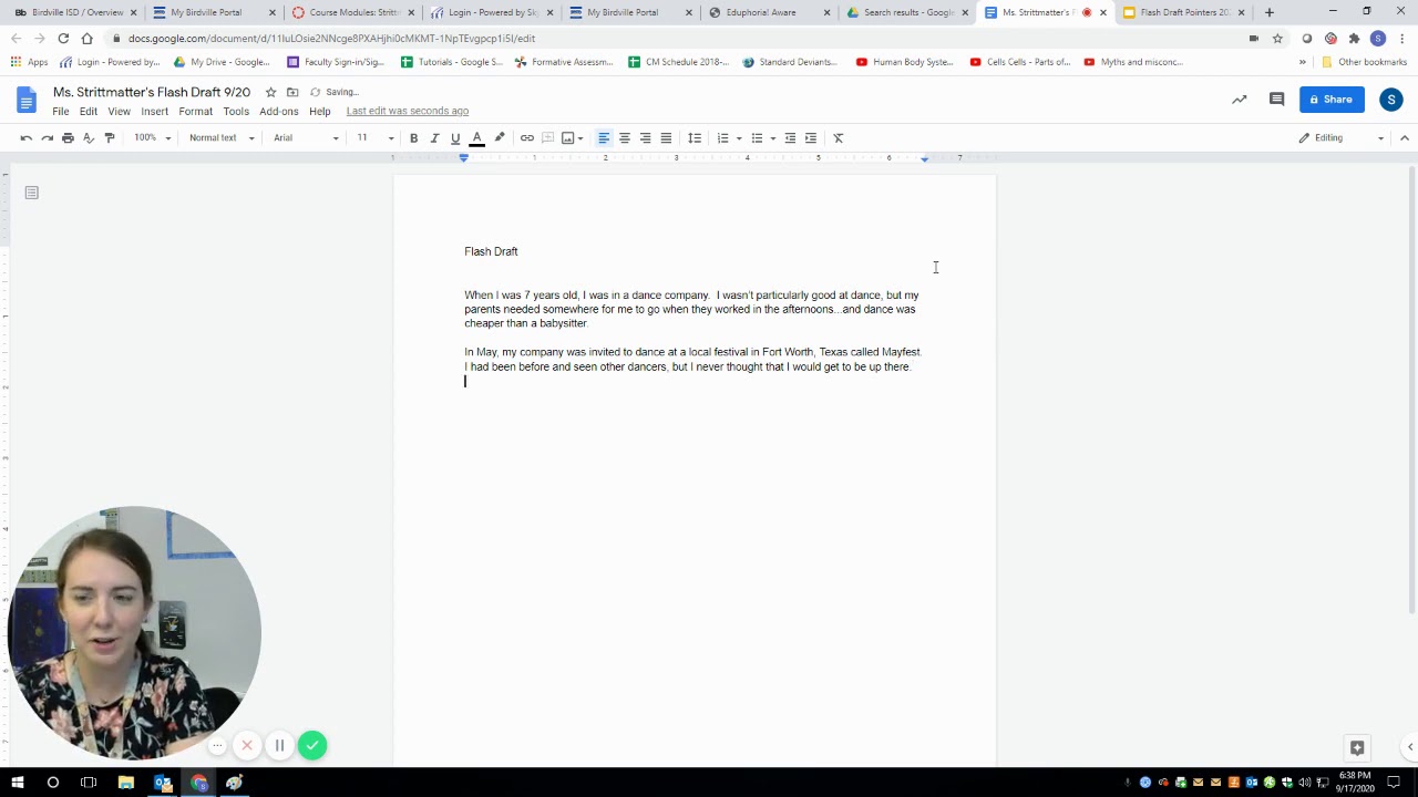 Flash Draft Pointers and Example