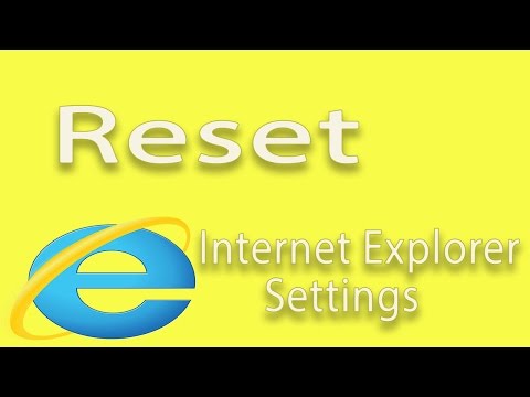 Windows - How to reset Internet Explorer settings to default