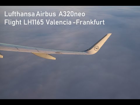 Lufthansa A320neo flight Valencia - Frankfurt