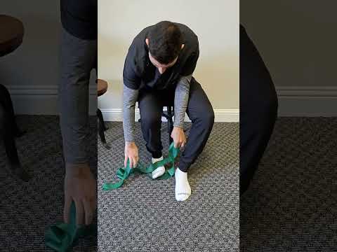 Home exercise for peroneal tendonitis