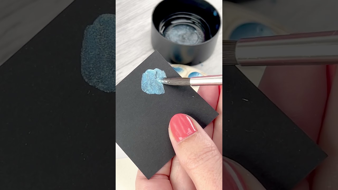 Swatching “Alice” on different mediums #handmadewatercolor  #handmade #handpainted #smallbusiness