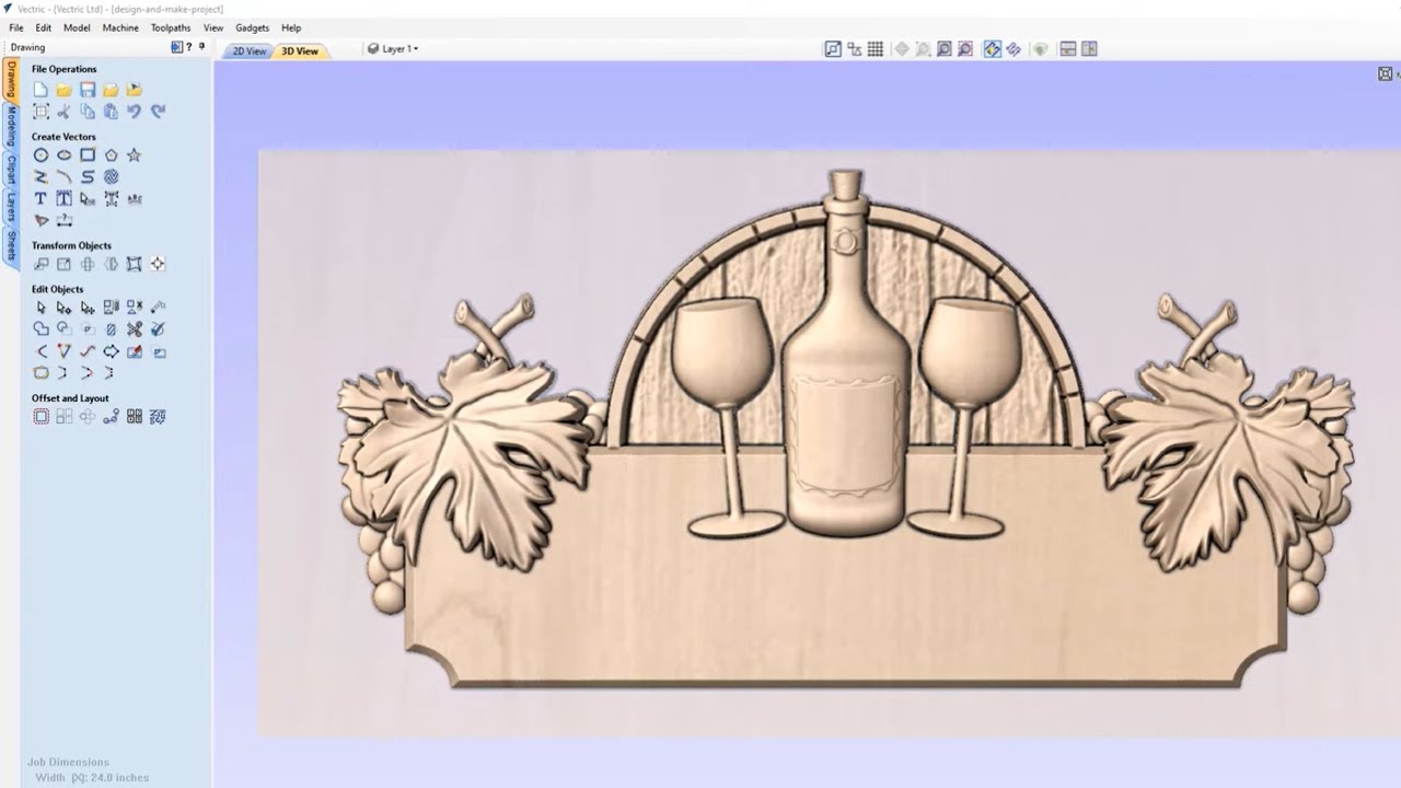 Design & Make Project | Vectric V11 Tutorials