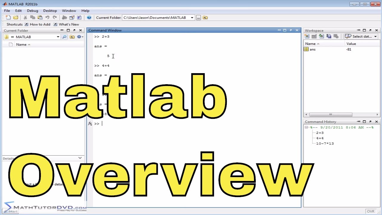 Matlab Online Tutorial - 01 - The User Interface, Part 1