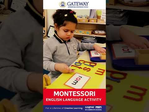 Montessori Education - English Language activity