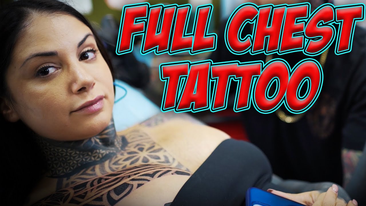 Step-by-Step Geometric Chest Tattoo | Tattoo Artist POV