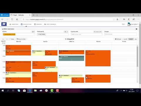 Search for available room (Student's Peppi instructions)