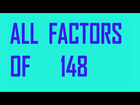 All the factors of 148 By prime factorization method