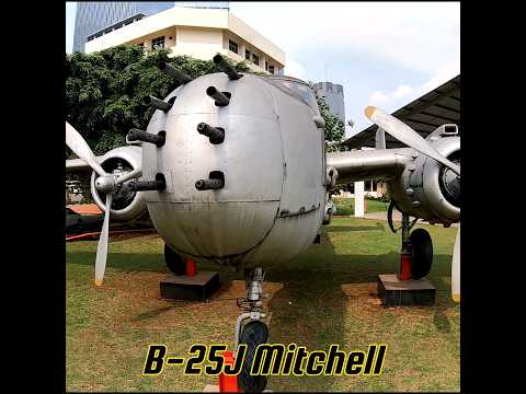 Twelve Forward Machine Guns in a WW2 Bomber? B-25J Mitchell #aviation #military #ww2