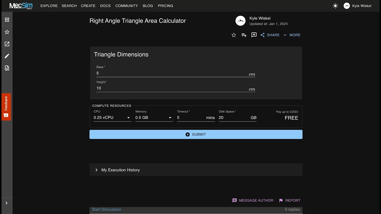 MecSimCalc Tutorial - Learn how to create a basic app