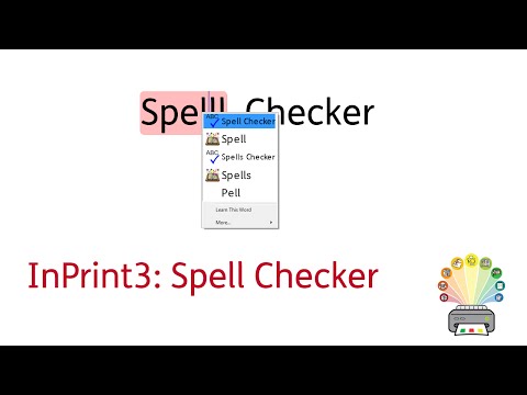 InPrint 3 Tutorial - The Spell Checker