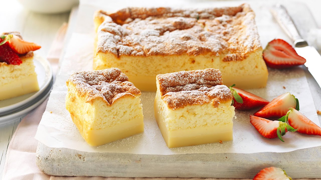 Magic Custard Cake Recipe | myfoodbook