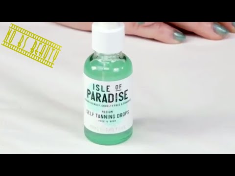 ISLE OF PARADISE π Self Tanning Drops Review and Swatch