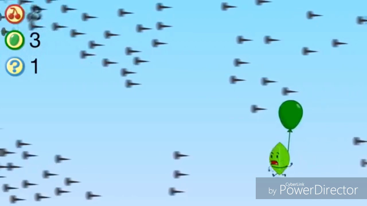 BFDI Leafy Dodging Nails Scene