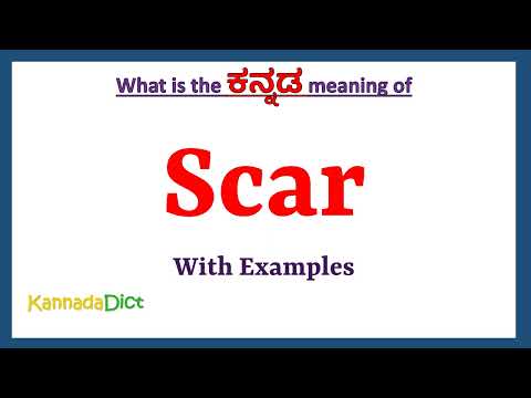 Scar Meaning in Kannada | Scar in Kannada | Scar in Kannada Dictionary |