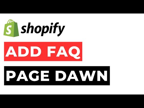 How to Add FAQ Page to Shopify Refresh Theme